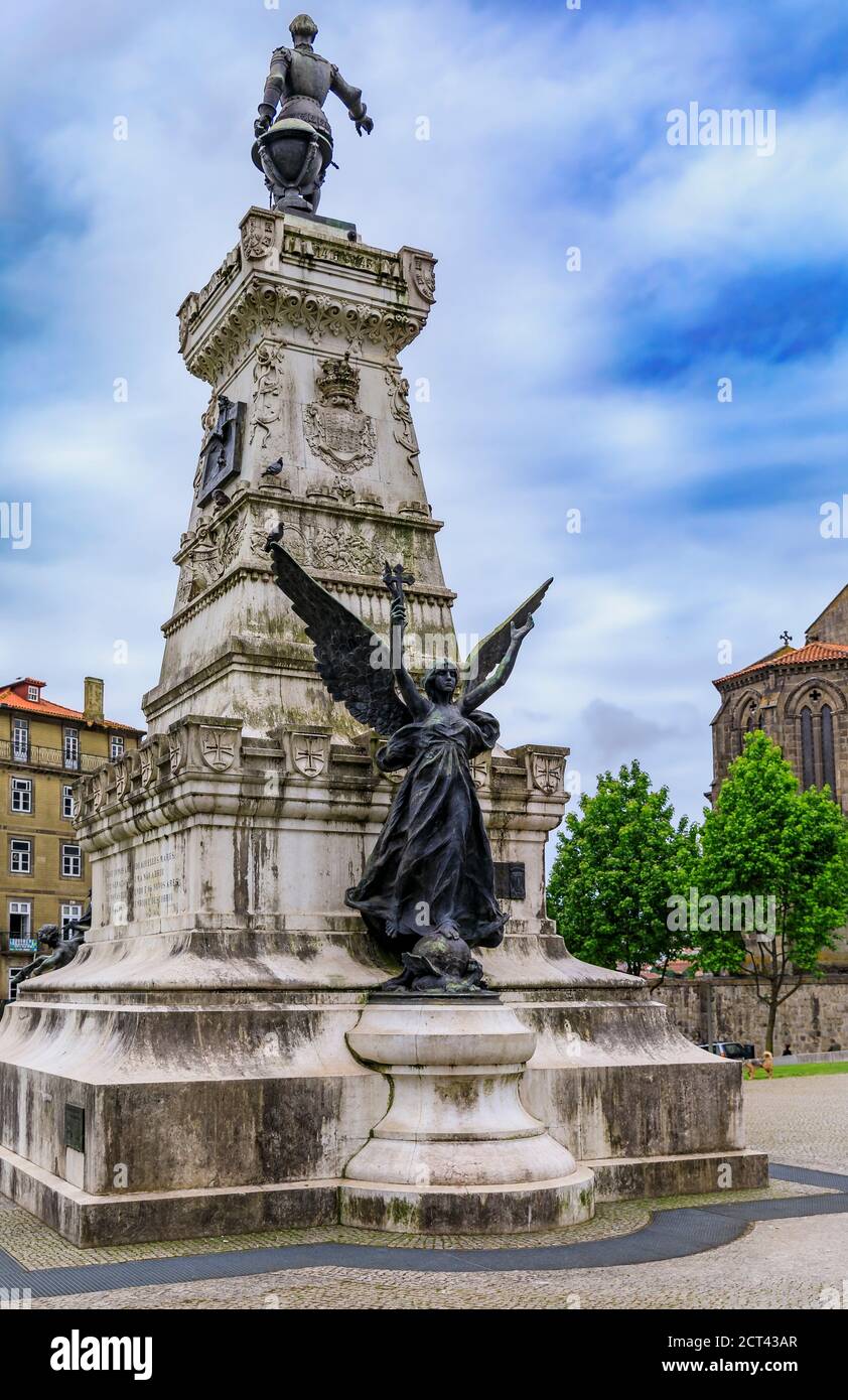 The statue of Infante Dom Henrique, the famous Portuguese explorer ...