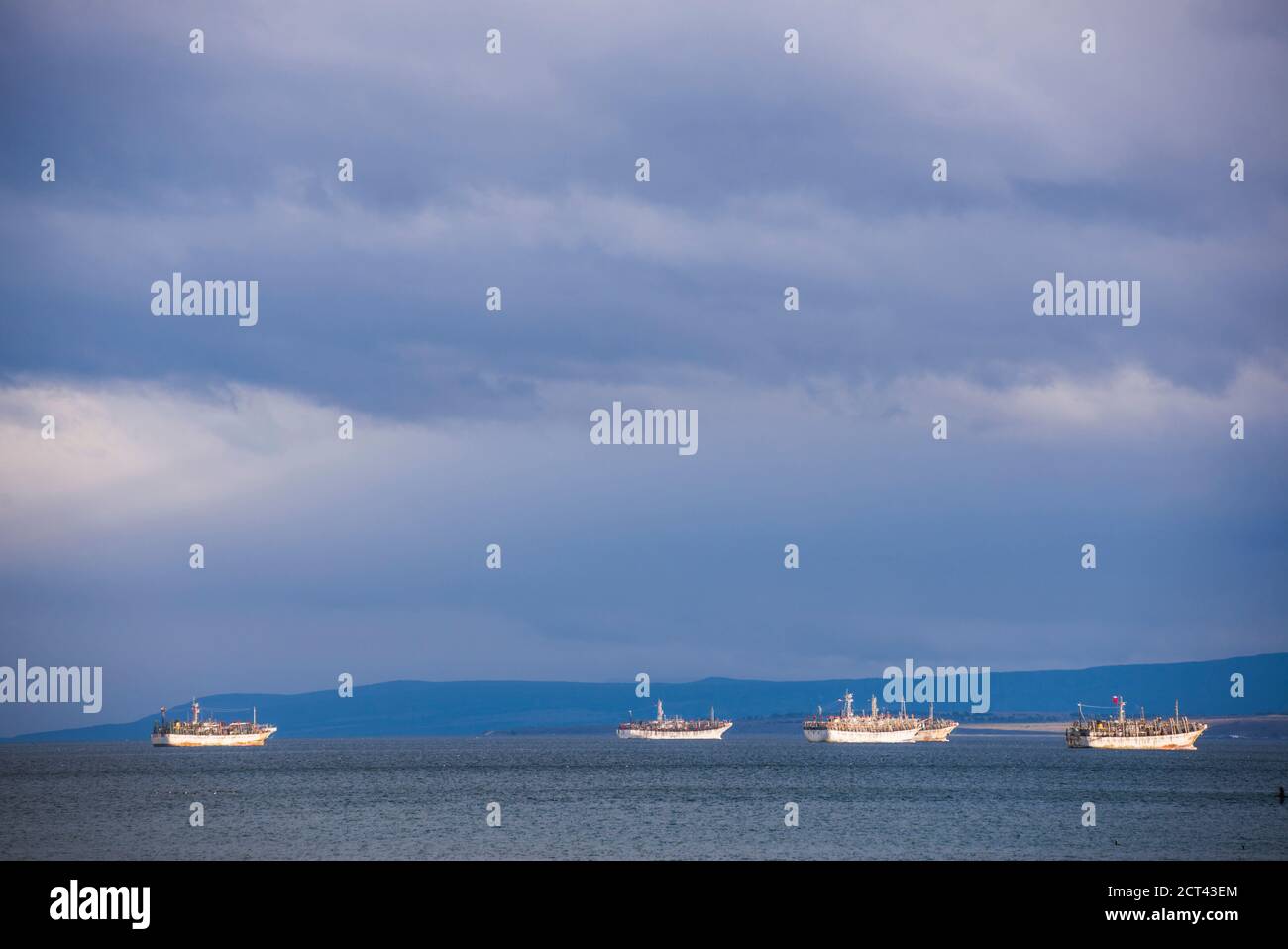 Port at Punta Arenas, Magallanes and Antartica Chilena Region, Chilean ...