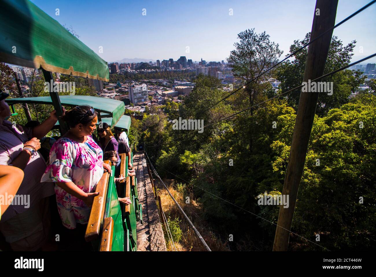Funicular at San Cristobal Hill (Cerro San Cristobal), Barrio ...