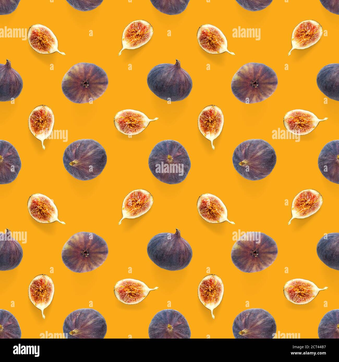 Seamless pattern with ripe figs. Tropical abstract background. Figs on ...