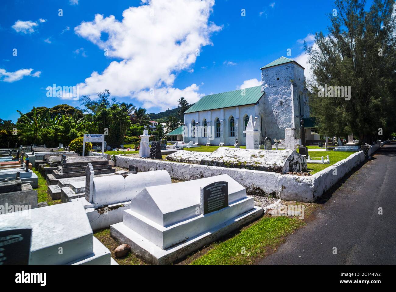 Christian Church, Rarotonga, Cook Islands Stock Photo - Alamy