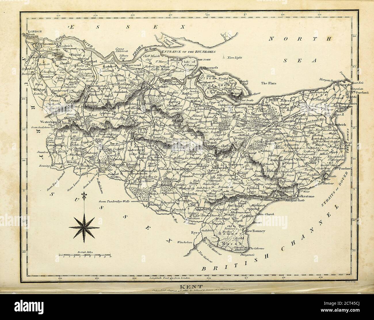 19th century london map hi-res stock photography and images - Alamy