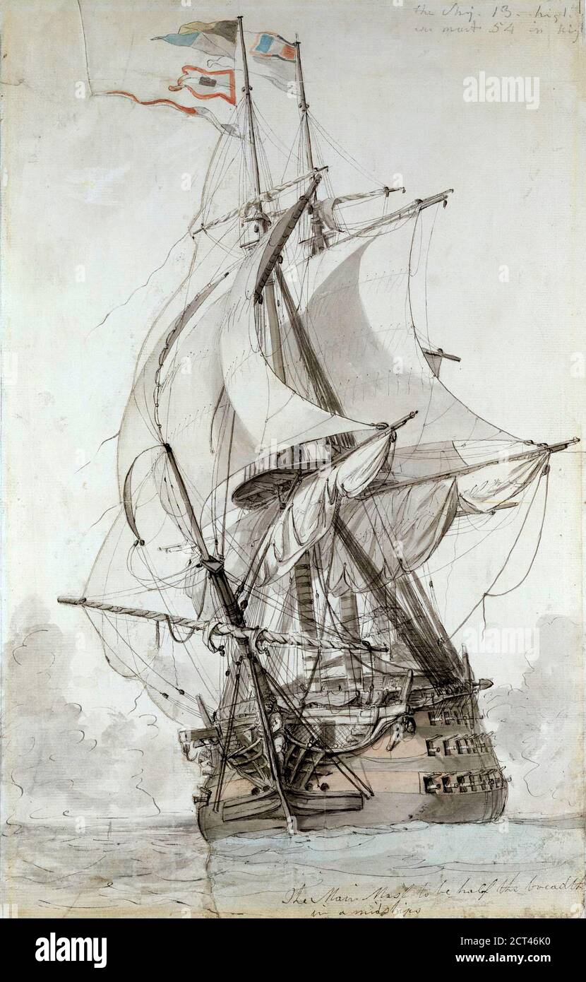 Historic ship drawing hi-res stock photography and images - Alamy