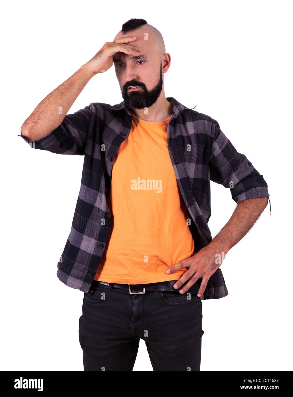 Serious hispanic man on Cut Out Stock Images & Pictures - Alamy