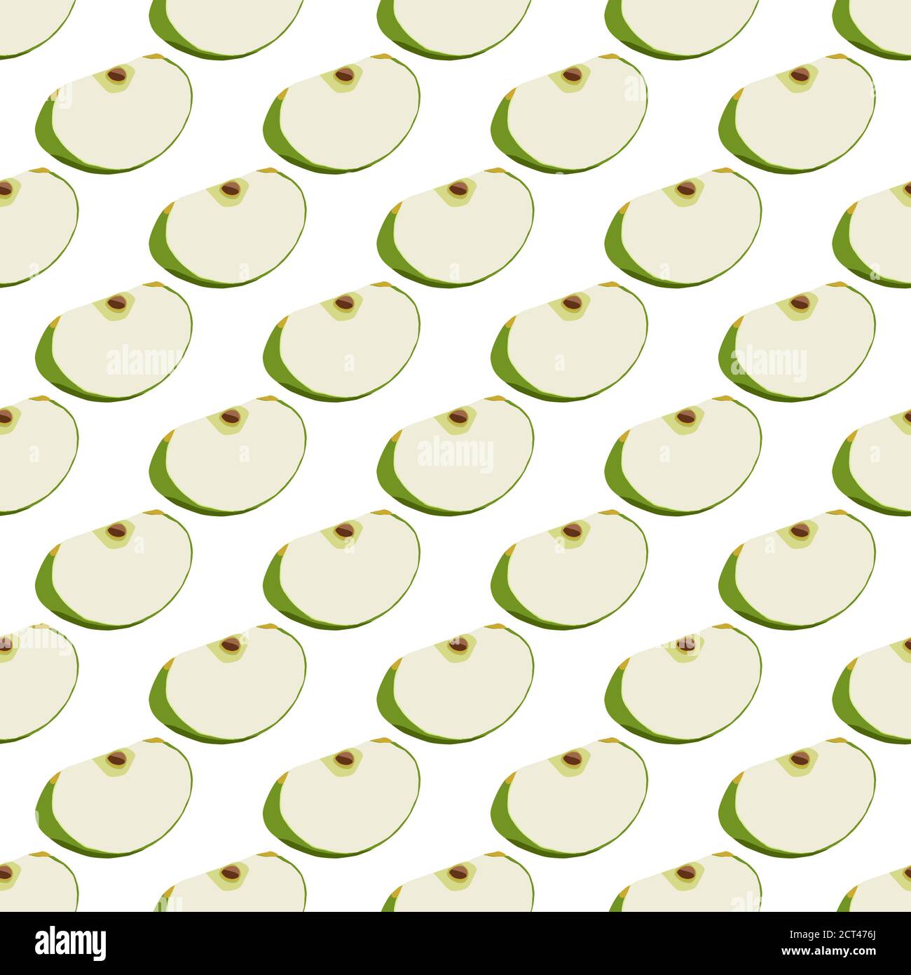 Illustration on theme big colored seamless apple, bright fruit pattern ...