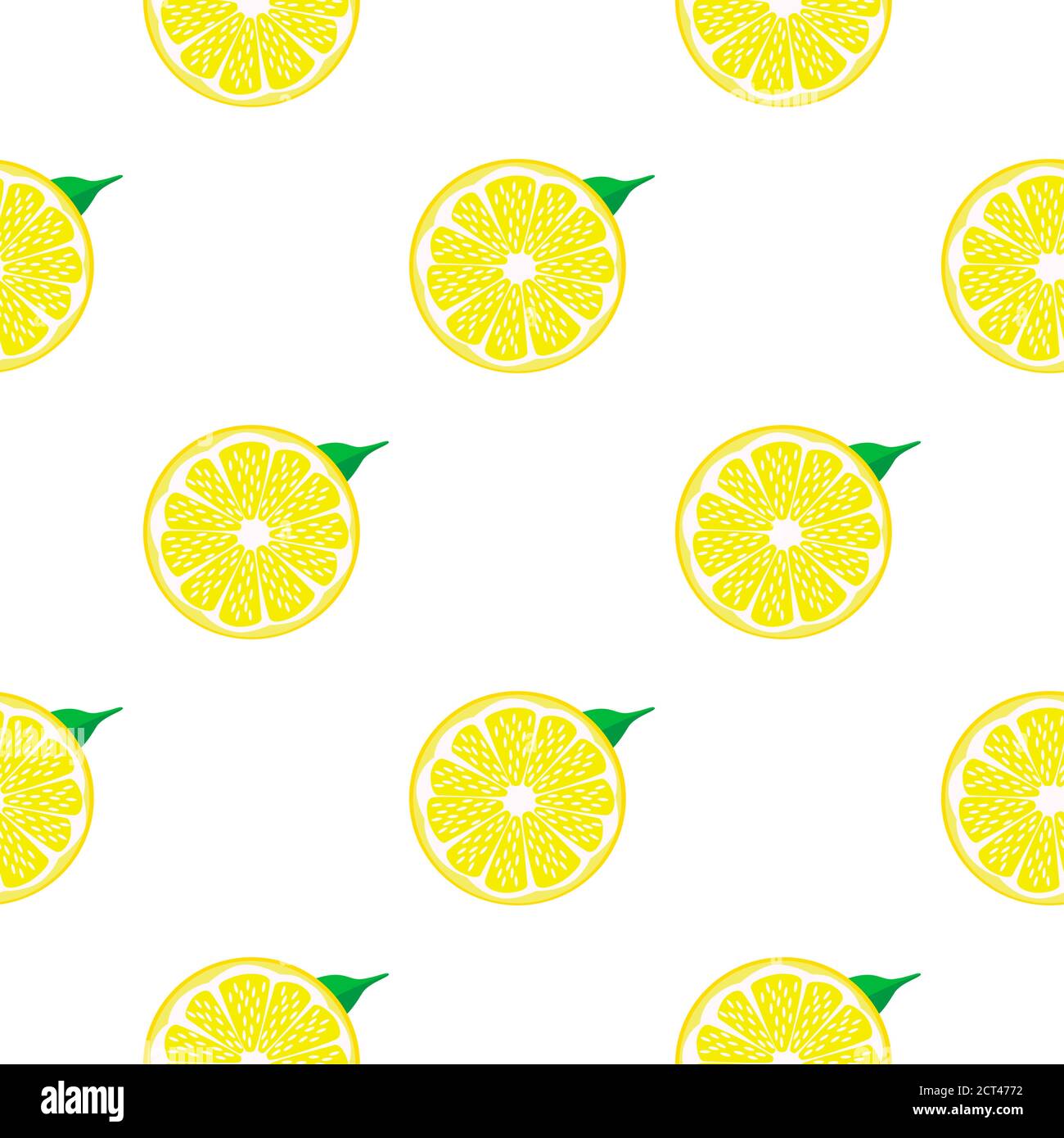 Illustration on theme big colored seamless yellow lemon, bright fruit ...