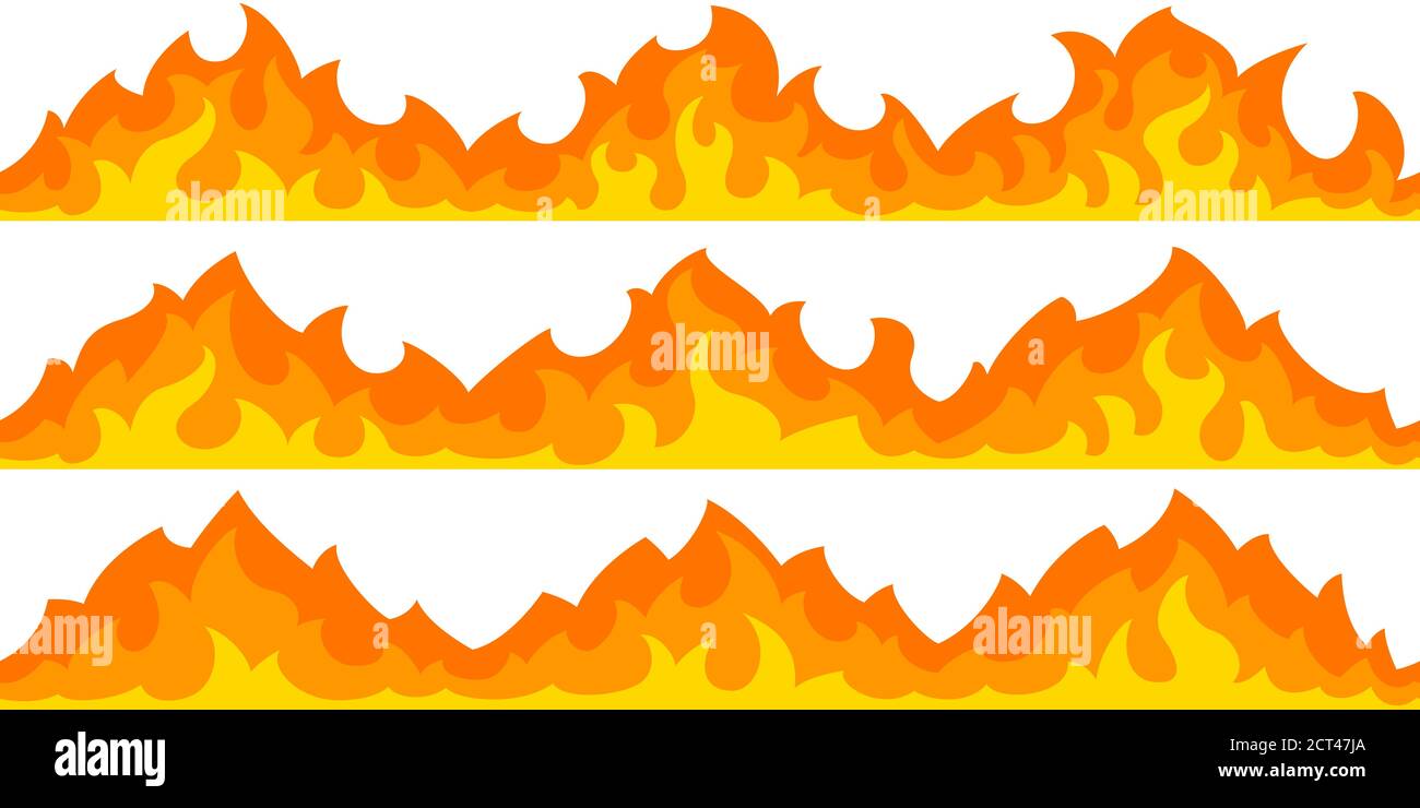Fire flame frame borders Stock Vector Image & Art - Alamy
