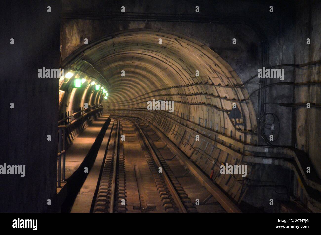 Copenhagen, Denmark - Metro Tunnel Stock Photo - Alamy