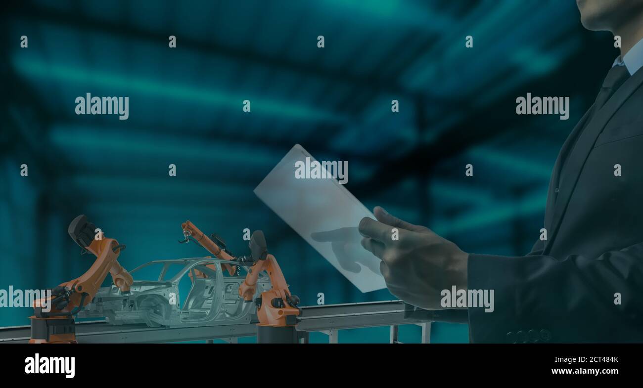 Futuristic Technology in smart automation industrial high efficiency ...