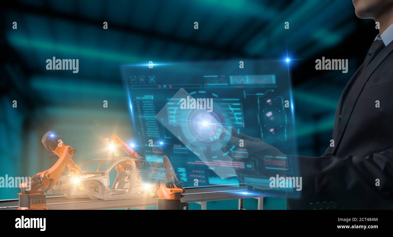 Futuristic Technology in smart automation industrial high efficiency ...