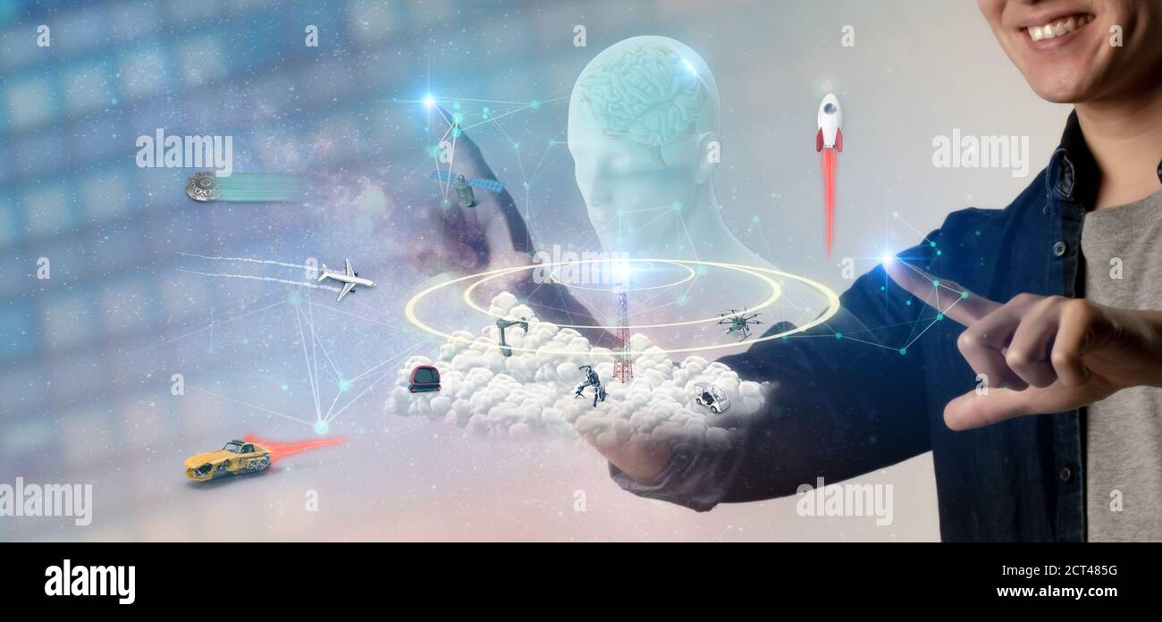 Humans using ai hi-res stock photography and images - Alamy