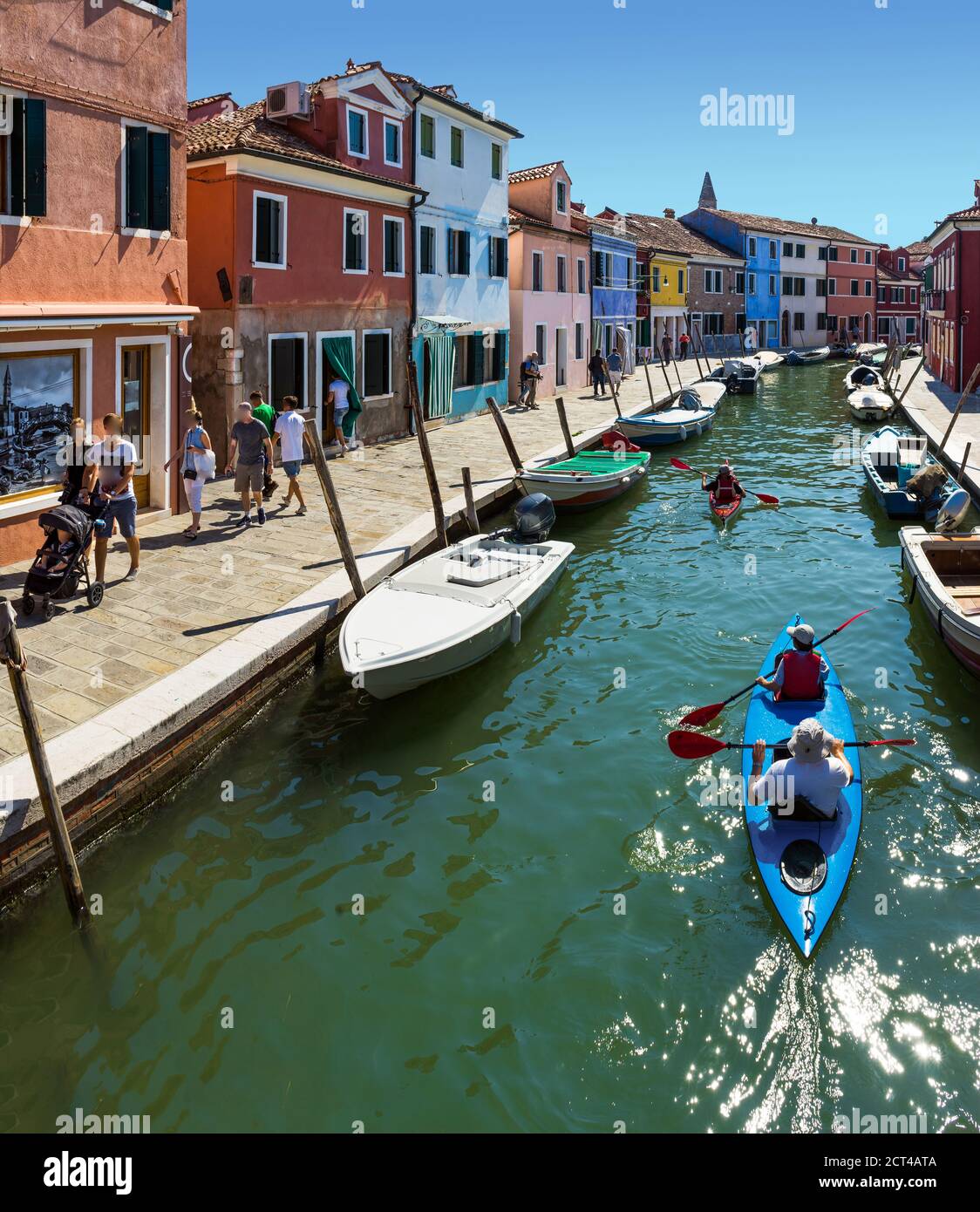 Colorful buildings in Burano, Italy, Europe Stock Photo - Alamy