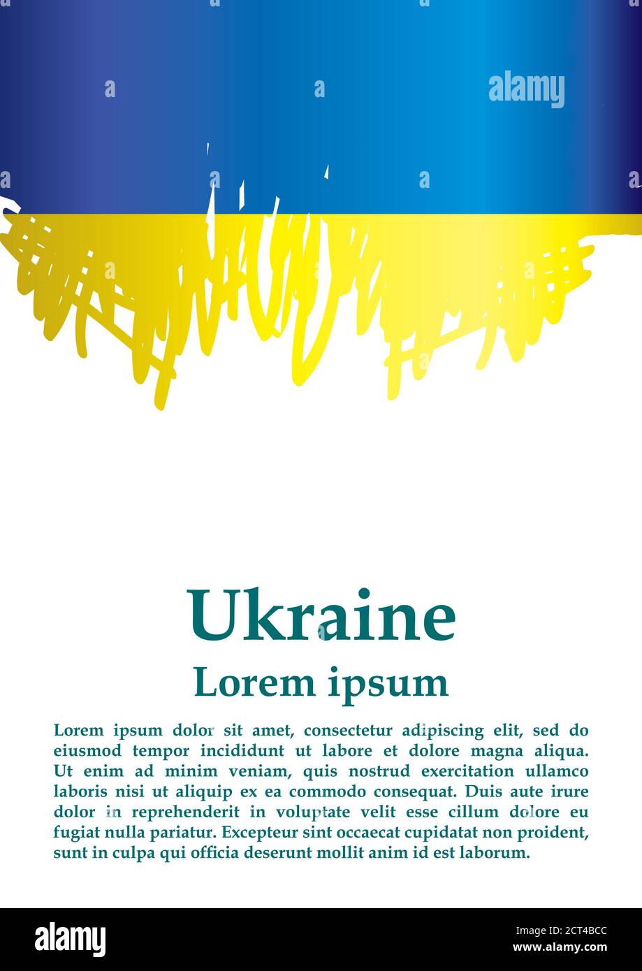 Flag of Ukraine, Ukraine. Template for award design, an official ...