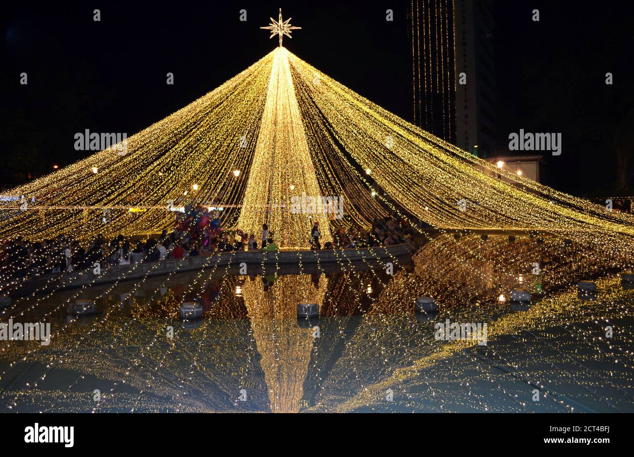 Pereira Colombia - Parque El Lago at night Stock Photo - Alamy