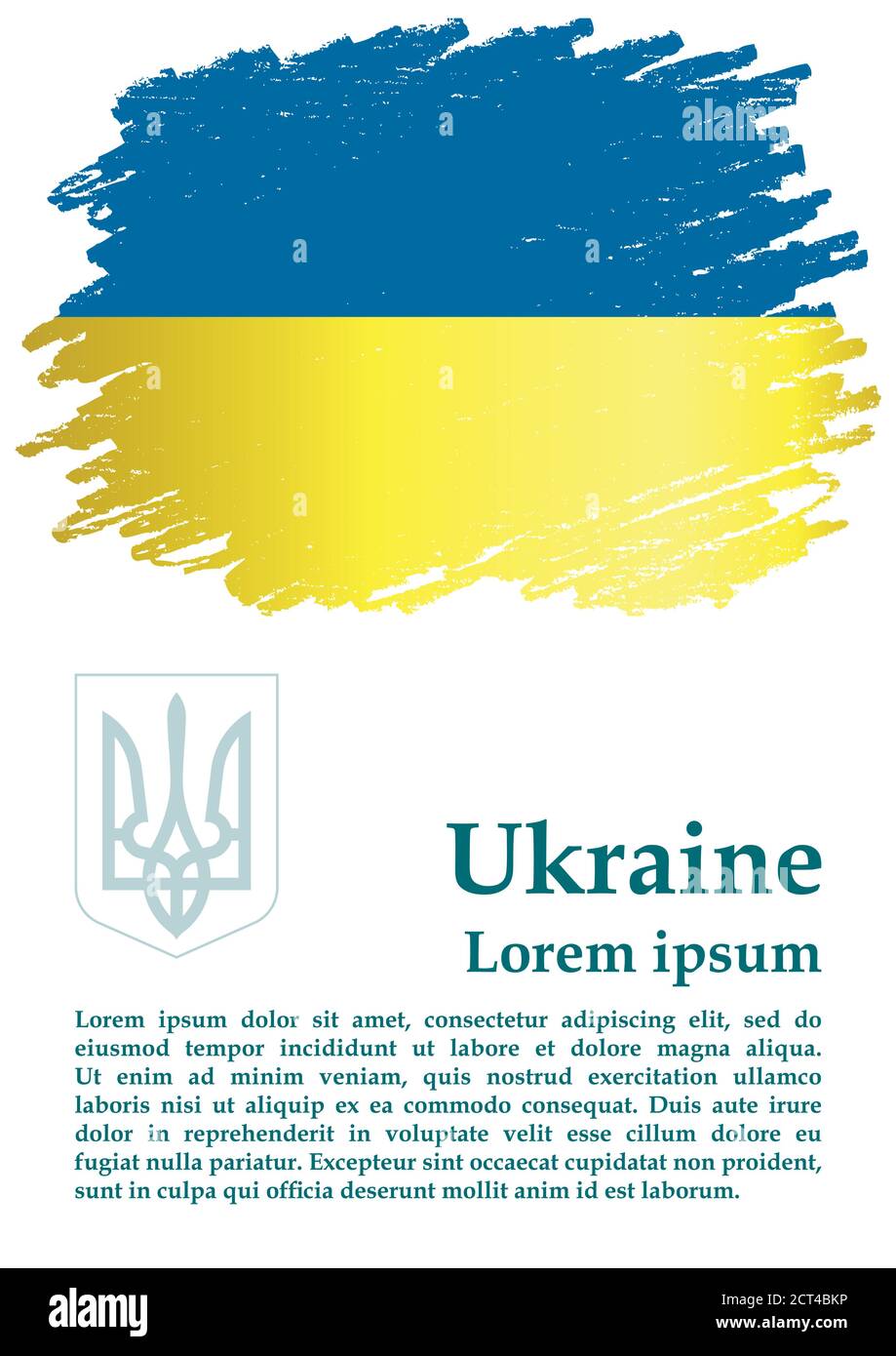 Flag of Ukraine, Ukraine. Template for award design, an official ...