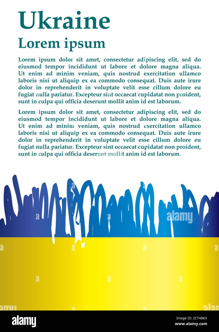 Flag of Ukraine, Ukraine. Template for award design, an official ...