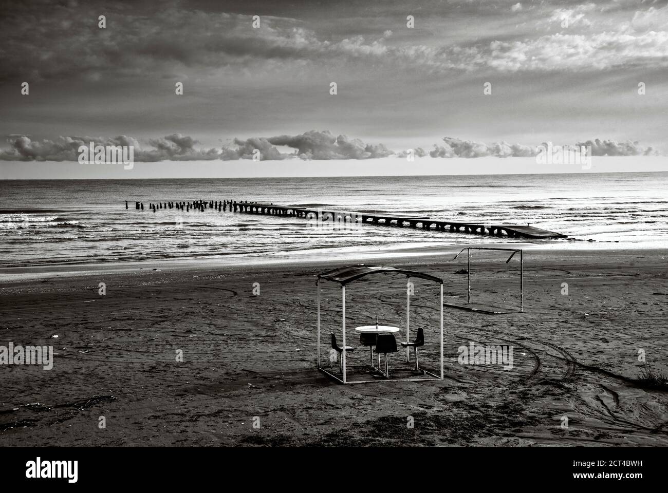 Beach at the Caspian Sea, Bandar-e Anzali, Iran Stock Photo - Alamy
