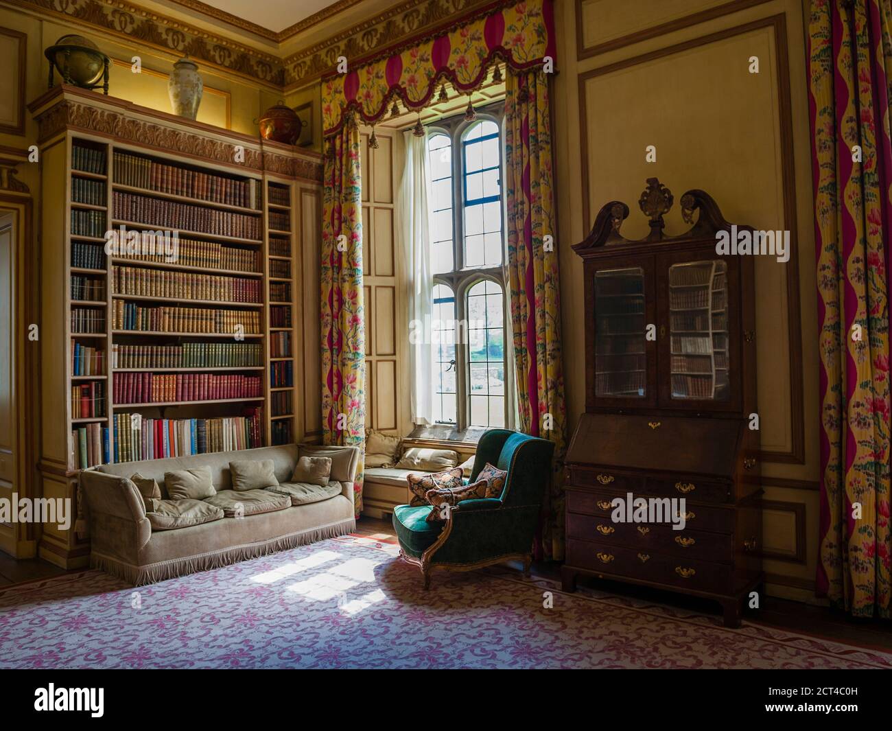 The Library at Leeds Castle, Maidstone, Kent, England, United Kingdom ...