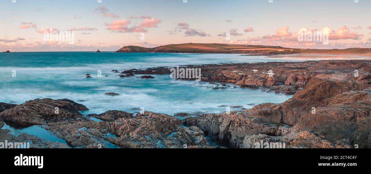 Constantine Bay and Trevose Head, Cornwall, England, United Kingdom ...