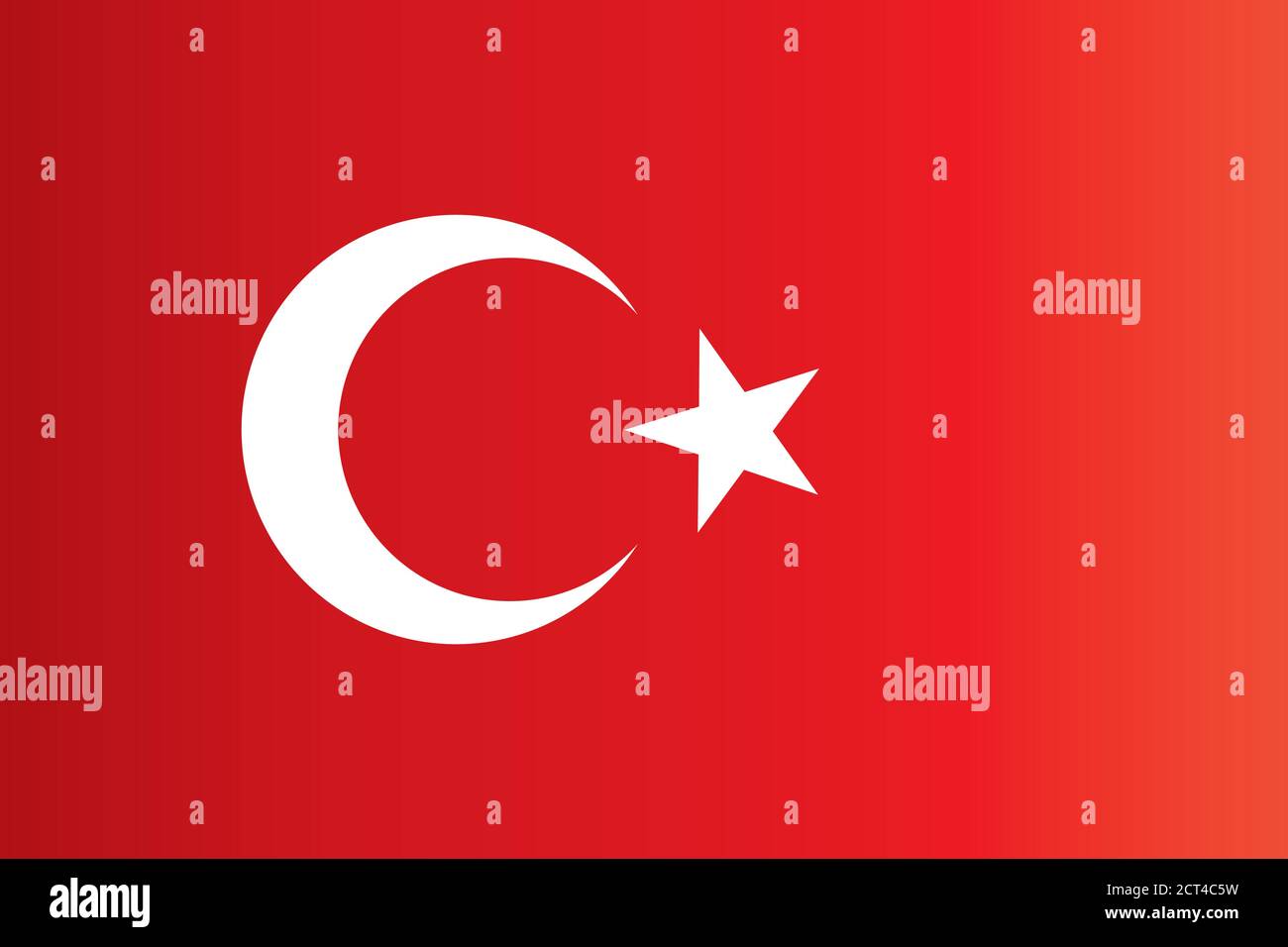 Flag of Turkey, Turkish flag, Bright, colorful vector illustration ...