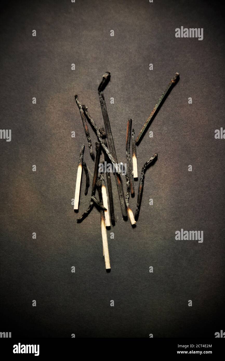 Burnt matchsticks hi-res stock photography and images - Alamy