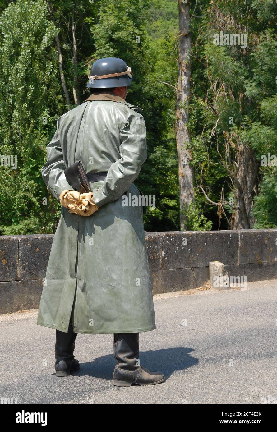Reenactor german soldier uniform hi-res stock photography and images ...