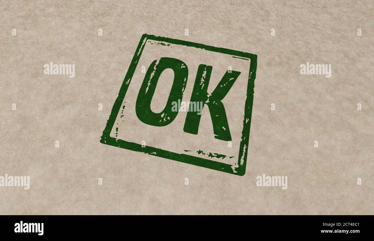 OK approved stamp icons in few color versions. Found, accepted ...