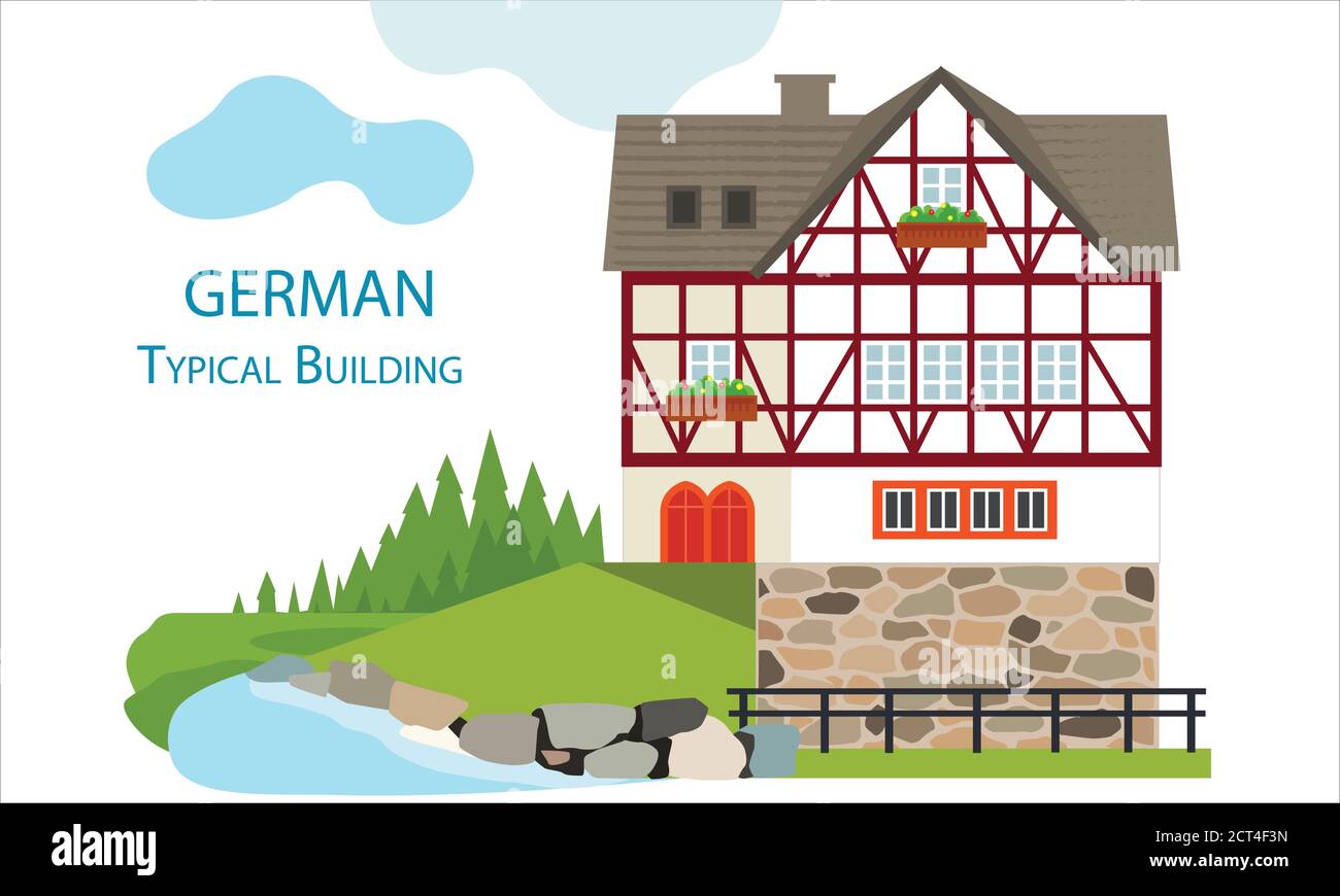 Typical german building Stock Vector Images - Alamy