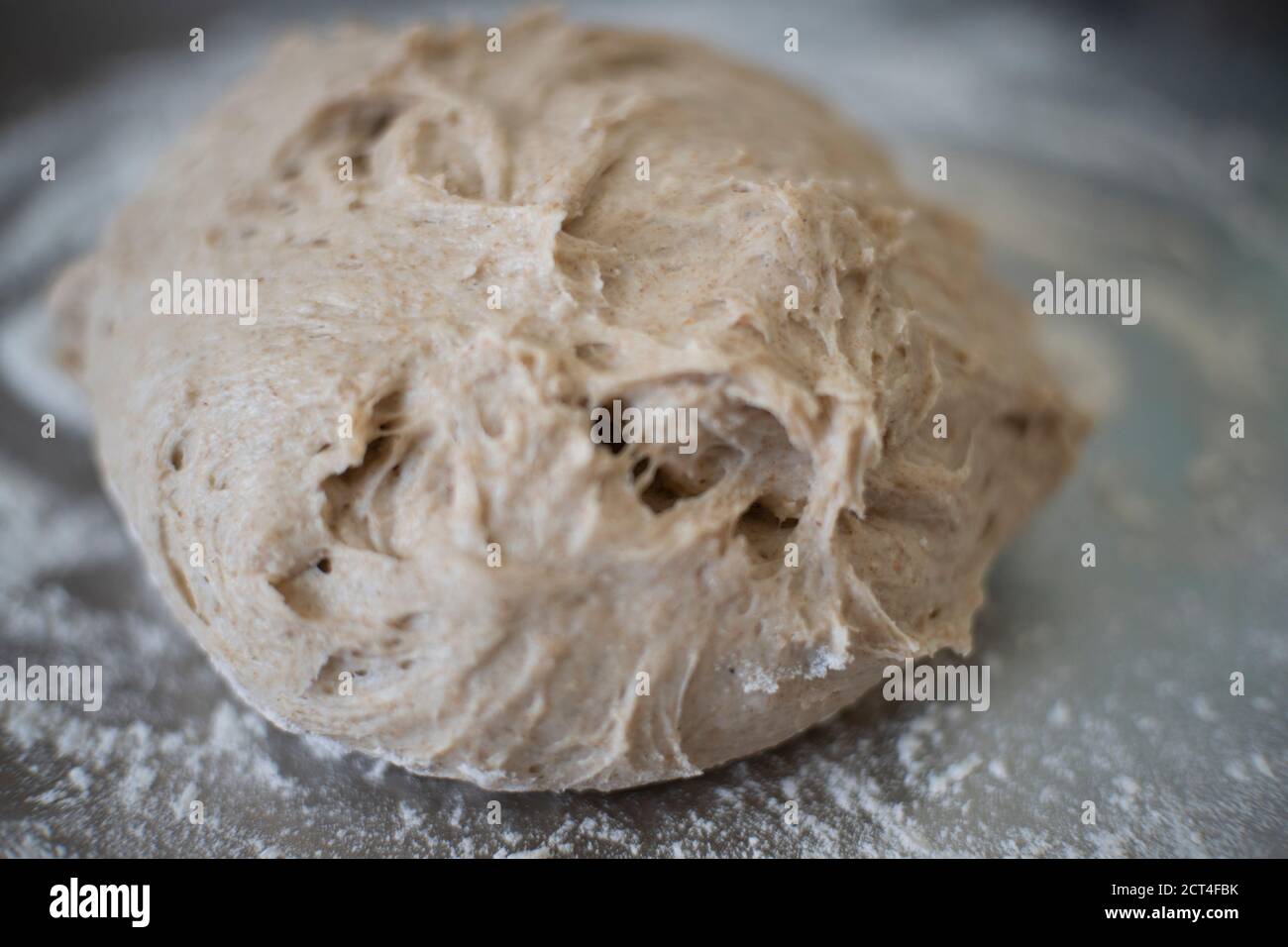 bread dough made with rye flour Stock Photo - Alamy
