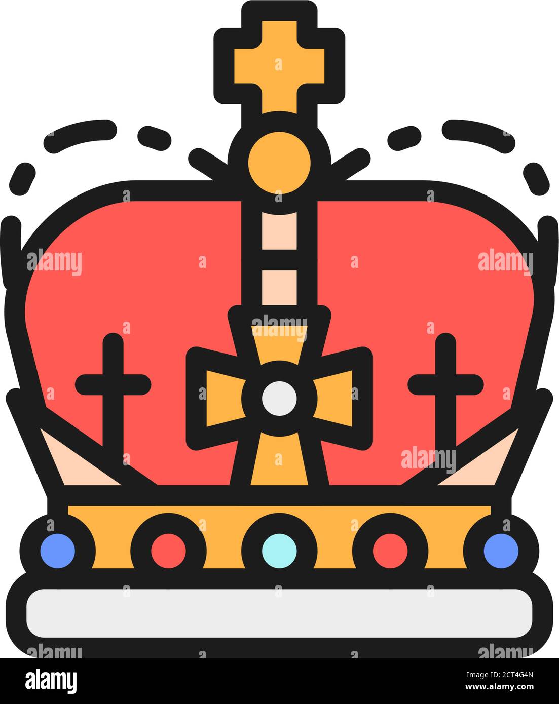 British monarchy crown Stock Vector Images - Alamy