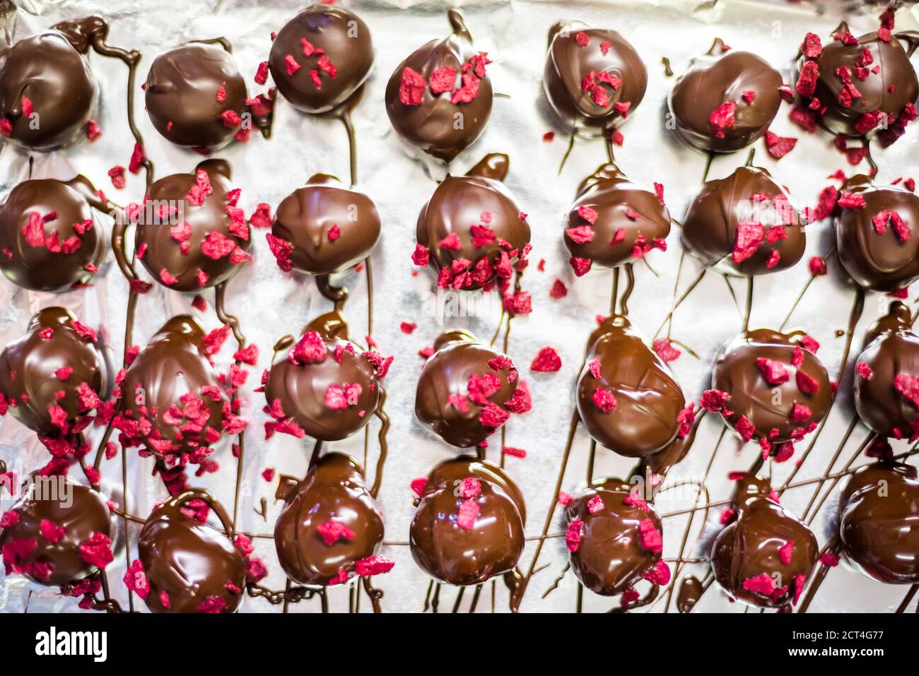 Chocolate making on Sark Island, Channel Islands, United Kingdom Stock ...