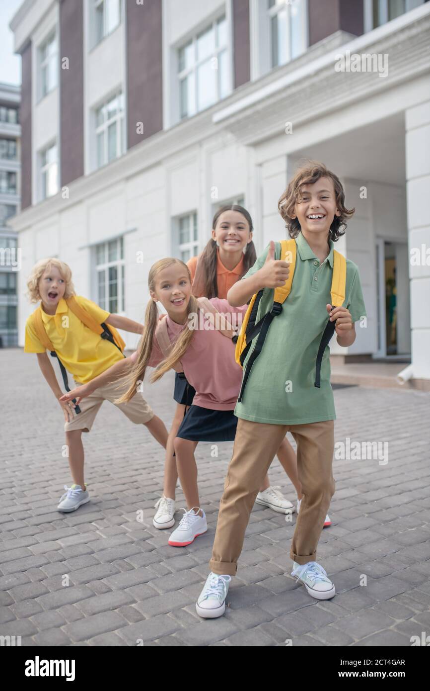 Good feeling happy children hi-res stock photography and images - Alamy