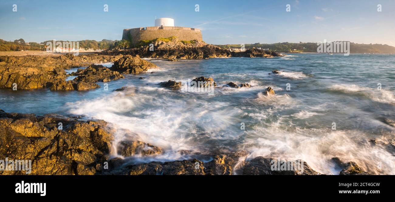 Fort Grey (aka Cup and Saucer) at sunset, Guernsey, Channel Islands ...