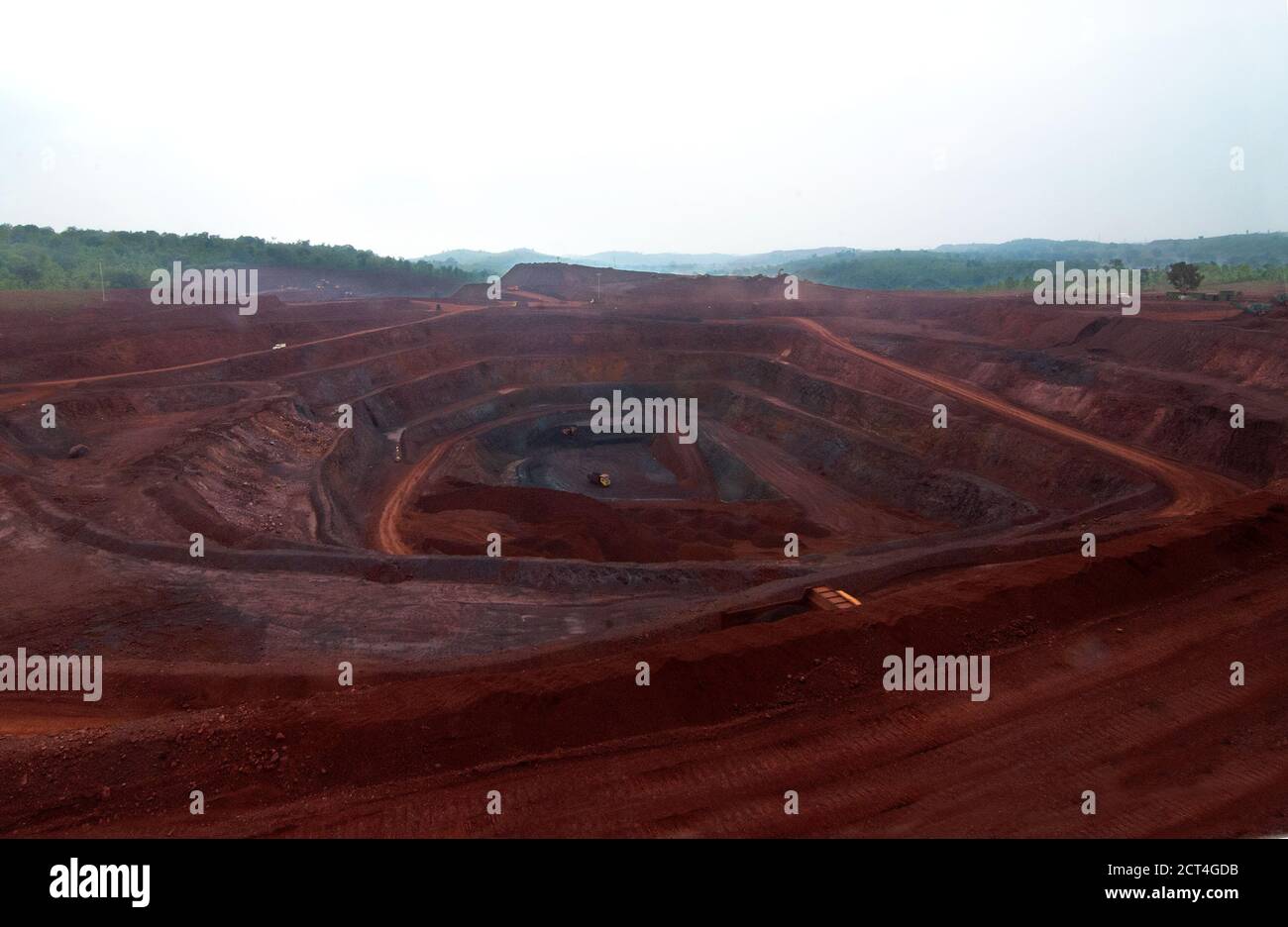 open Iron-Ore casting mine at Barbil, Keonjhar in Odisha , India Stock ...