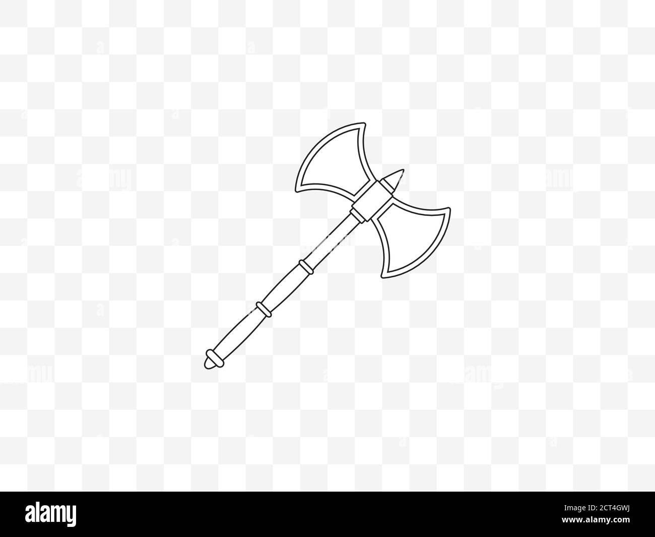 Axe, tool, fantasy, game icon. Vector illustration, flat design Stock ...