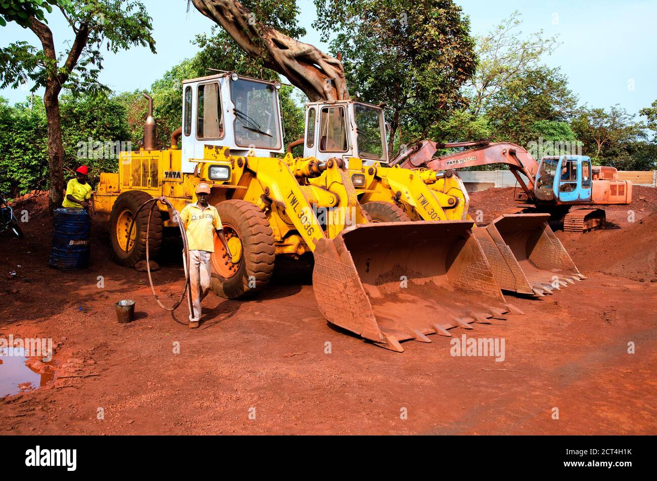 open Iron-Ore casting mine at Barbil, Keonjhar in Odisha , India Stock ...