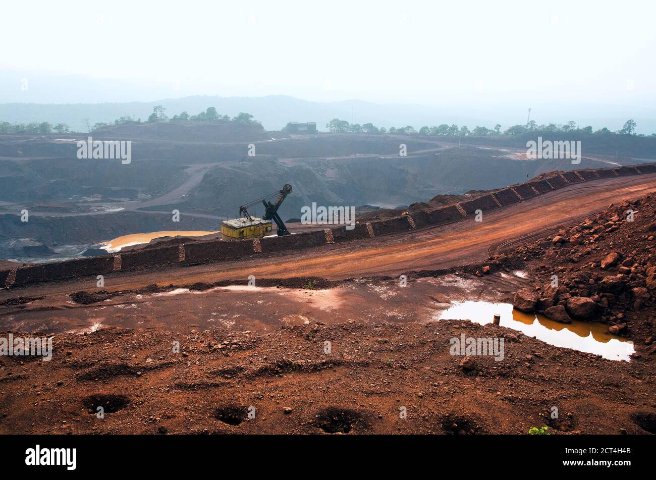 open Iron-Ore casting mine at Barbil, Keonjhar in Odisha , India Stock ...
