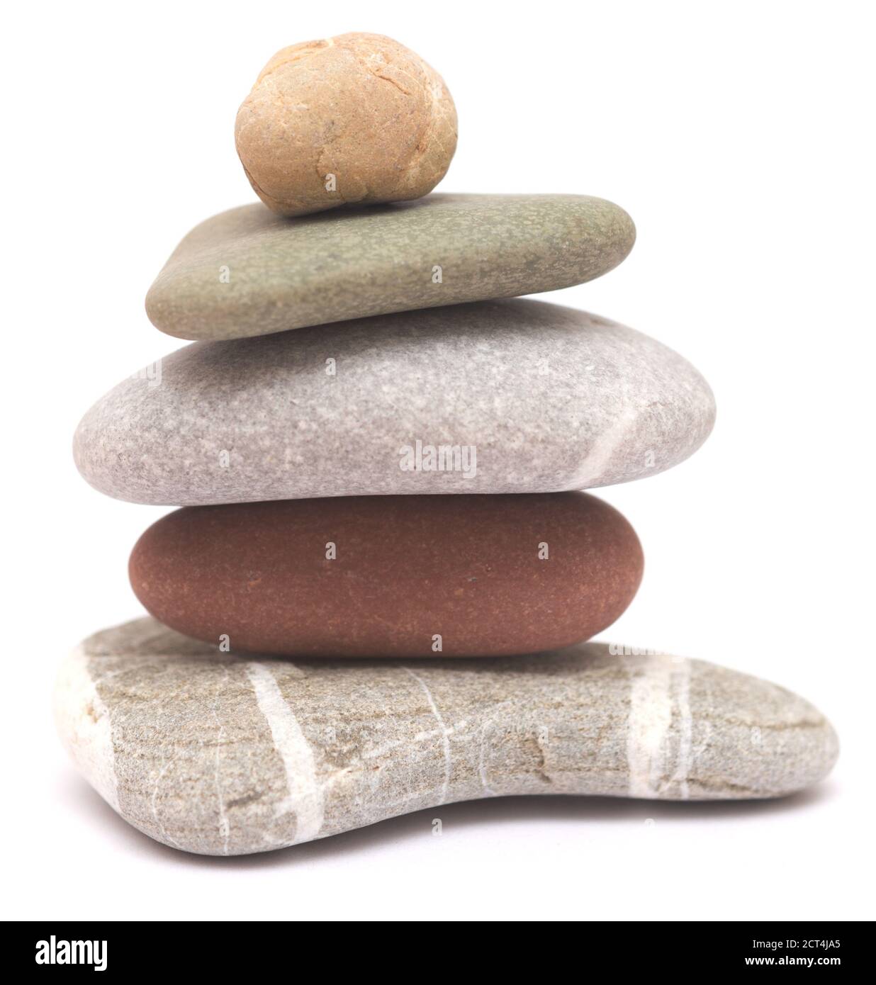 Balancing stones isolated on white background Stock Photo - Alamy