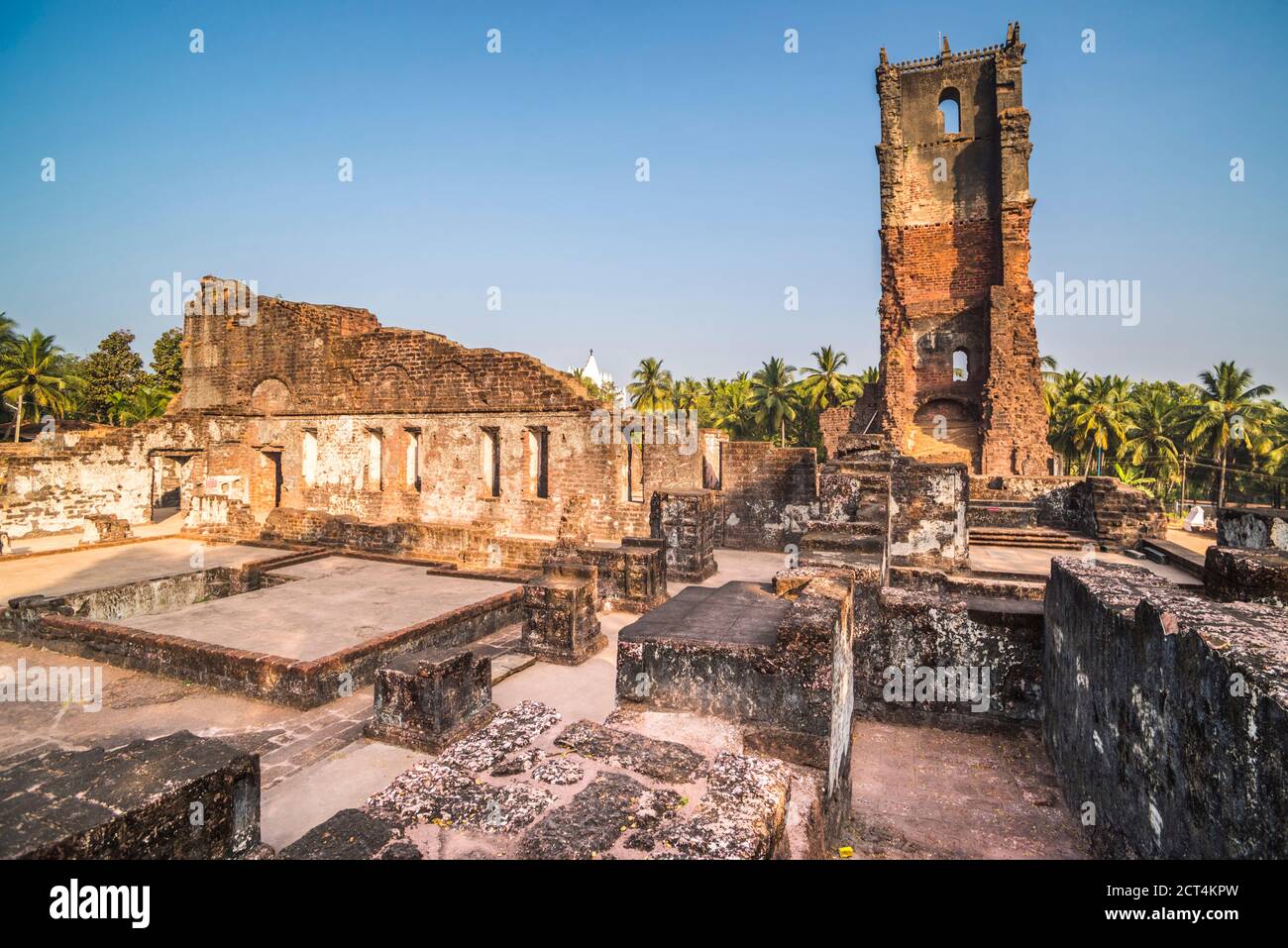 Ruins of St. Augustine Convent, UNESCO World Heritage Site in Old Goa ...