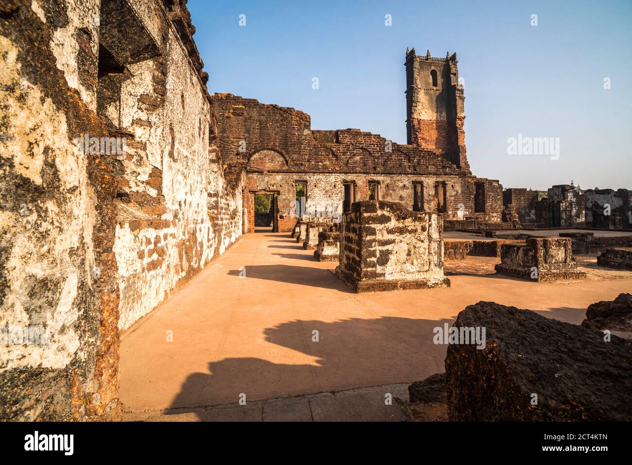 Ruins of St. Augustine Convent, UNESCO World Heritage Site in Old Goa ...