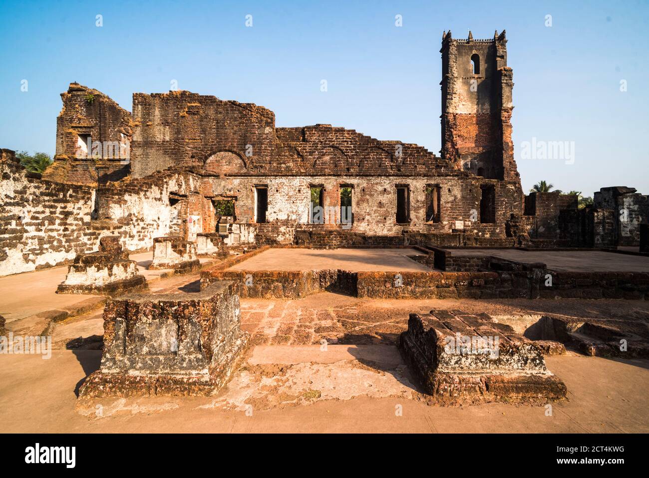 Ruins of St. Augustine Convent, UNESCO World Heritage Site in Old Goa ...