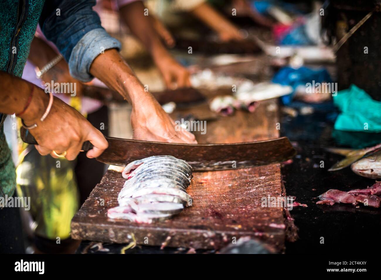 Indian fish cutting hi-res stock photography and images - Alamy