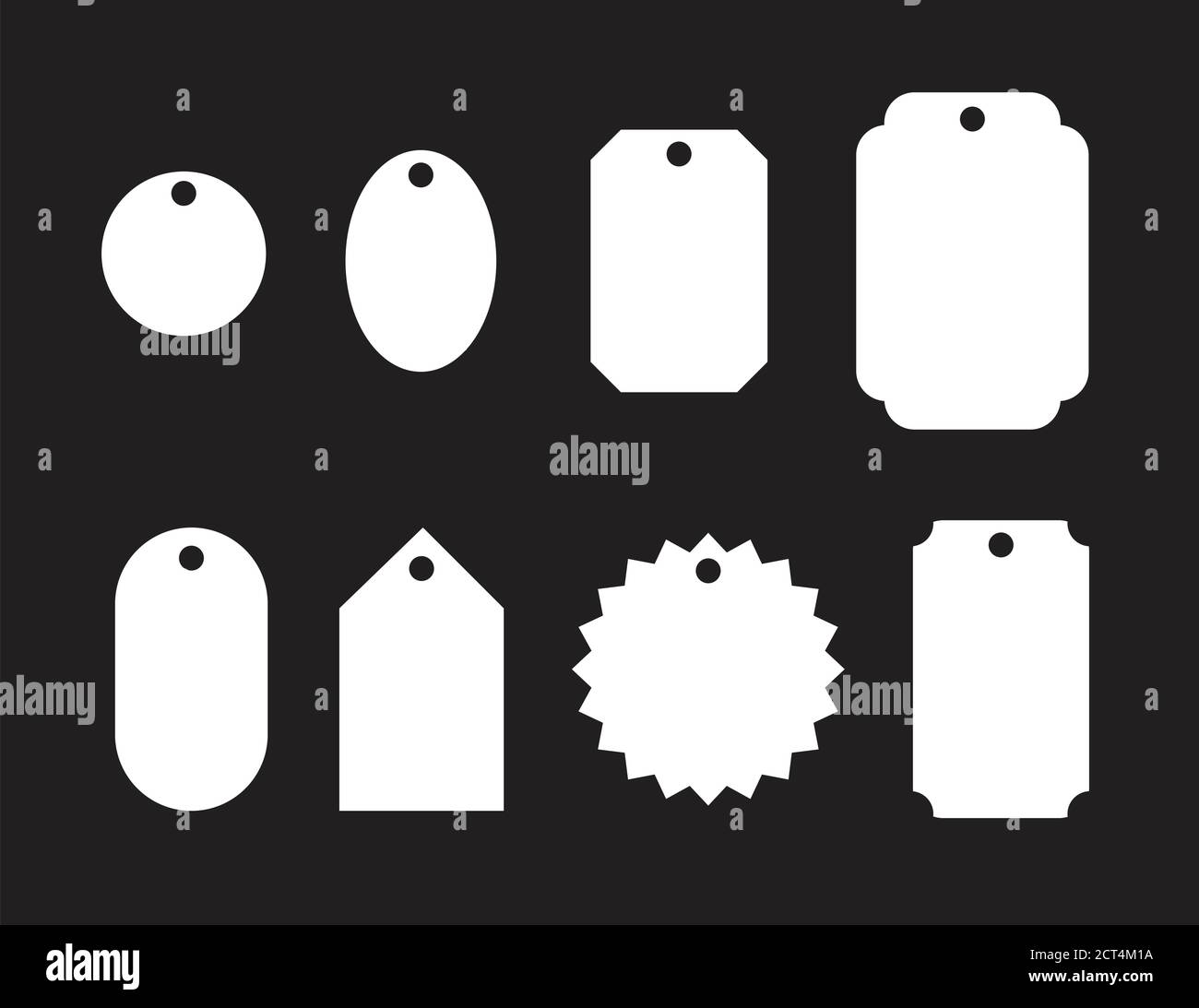 Sticker set for promo sale. Vector Percent badge shape design, price ...