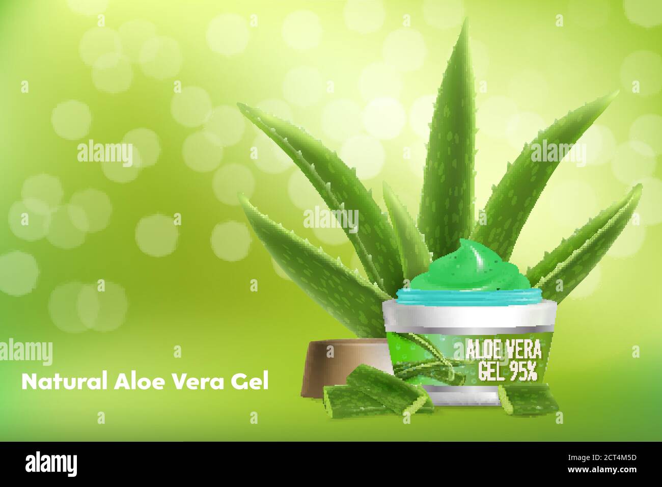 Aloe vera gel vector advertising poster template Stock Vector Image ...