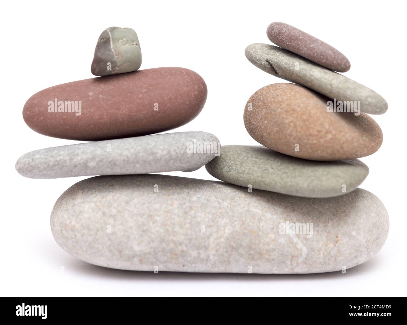 Balancing stones isolated on white background Stock Photo - Alamy