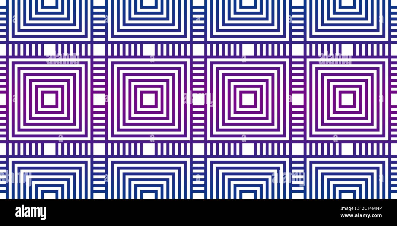 Illustration of blue and pink seamless pattern with simple geometric ...