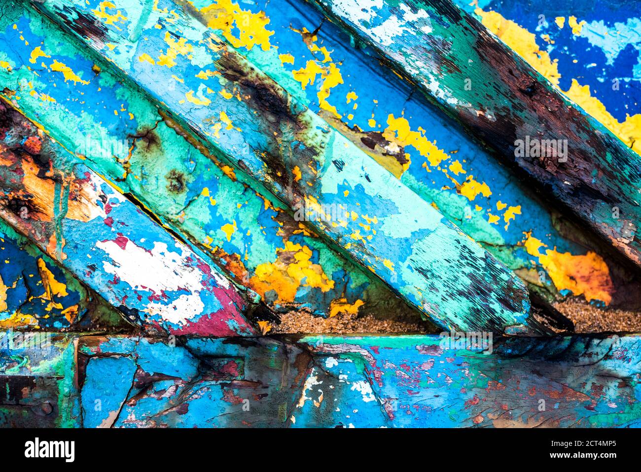 Fishing boat abstract, Varkala, Kerala, India Stock Photo - Alamy