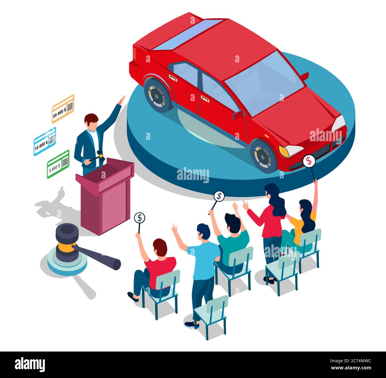 Car show room for sale Stock Vector Images - Alamy