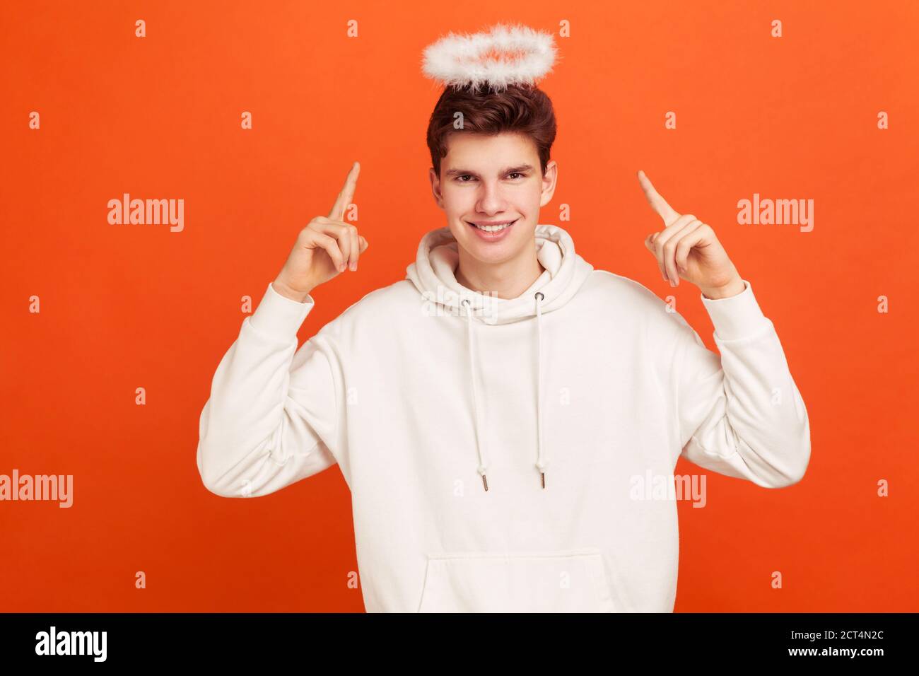 Angel pointing up hi-res stock photography and images - Alamy