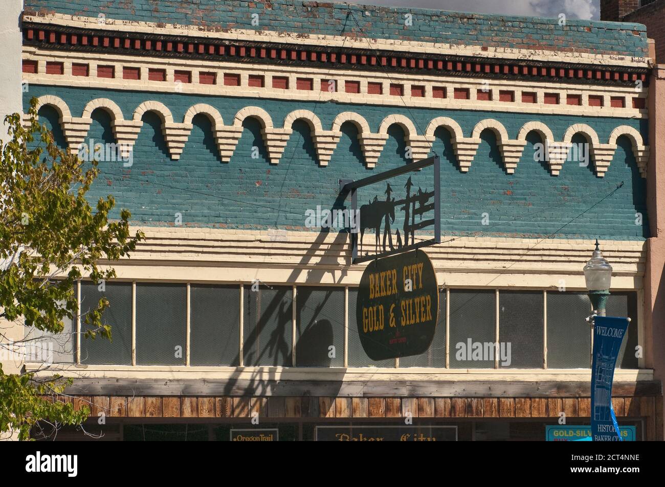 Historical building on Main Street in Baker City, Oregon, USA Stock ...